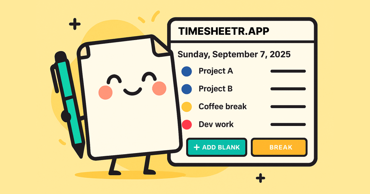 Timesheeter — Making timesheets bearable